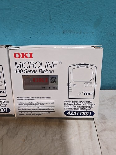2-Pack NEW Oki data Mocroline 400 Series Ribbon 42377801 100% Genuine Black | eBay