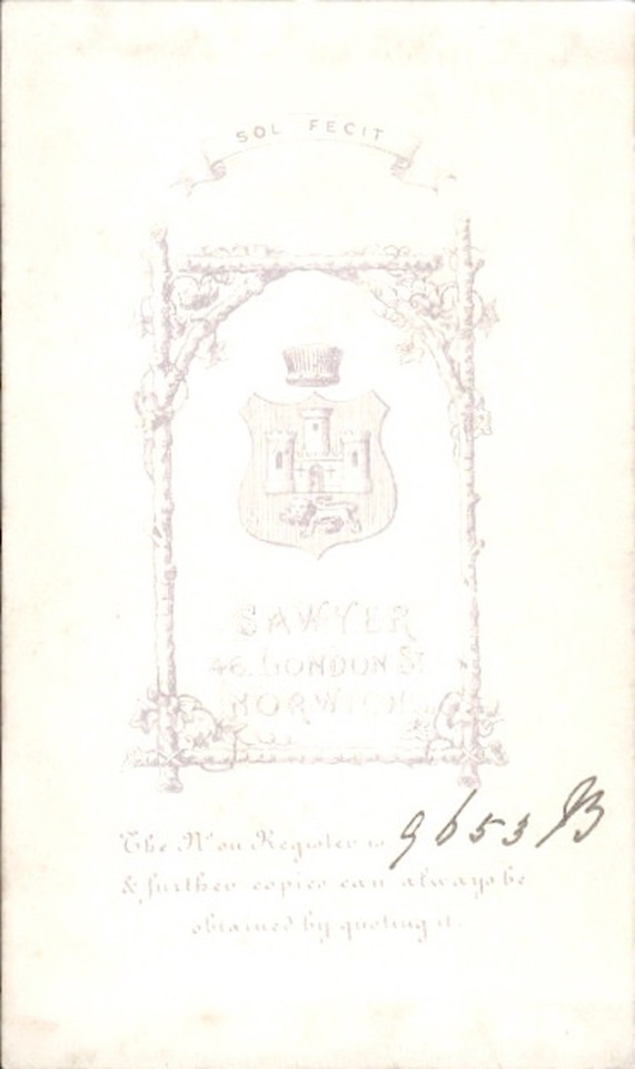 Man Big Beard Sawyer Norwich Studio CDV Card Photograph (CDV4-19) | eBay UK