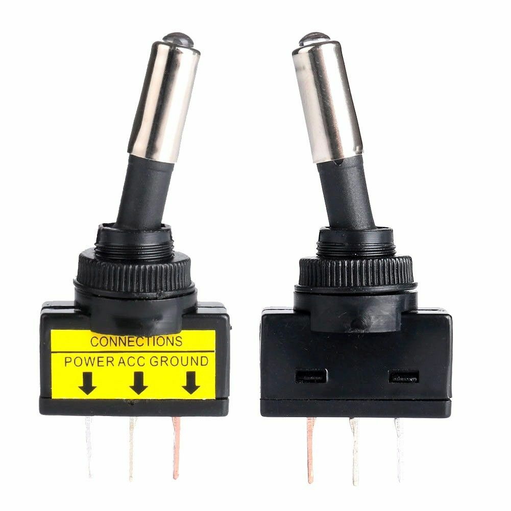 4X L3 Blue LED 12V 20A Light Rocker Toggle Switch SPST ON/OFF Car Truck ...