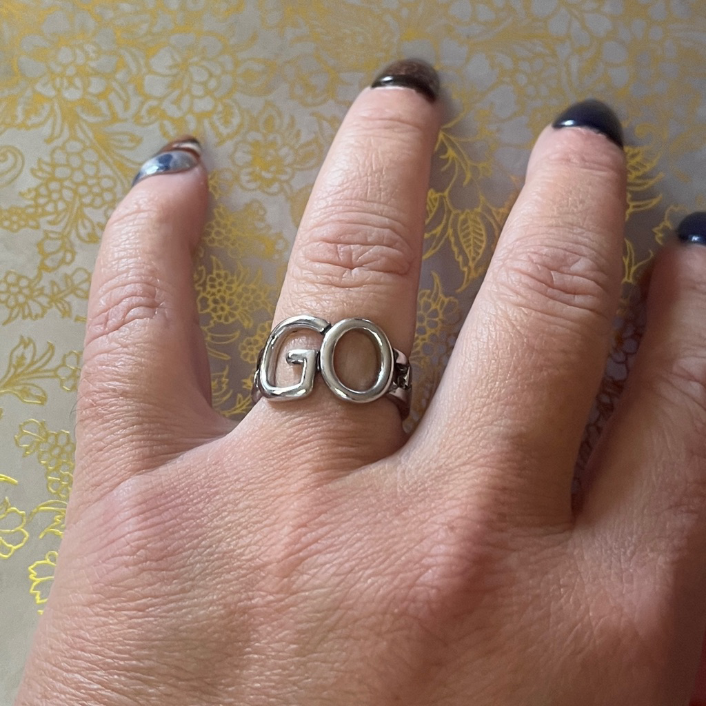 The GO Ring statement retro adjustable 925 silver | eBay