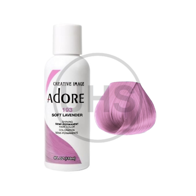 Adore Semi Permanent Soft Lavender Hair Colour 193 - 118ml | AUS SELLER ...