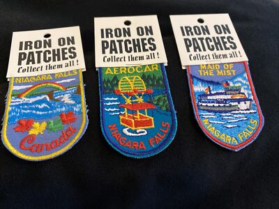 VTG Lot Of 3 Different NIAGARA FALLS Iron On Patches Aerocar, Maid Of ...