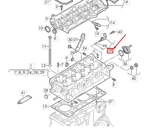 ORIGINAL Audi Seat Skoda VW Senson Kühlmitteltemperatur 04L-919-501 ...