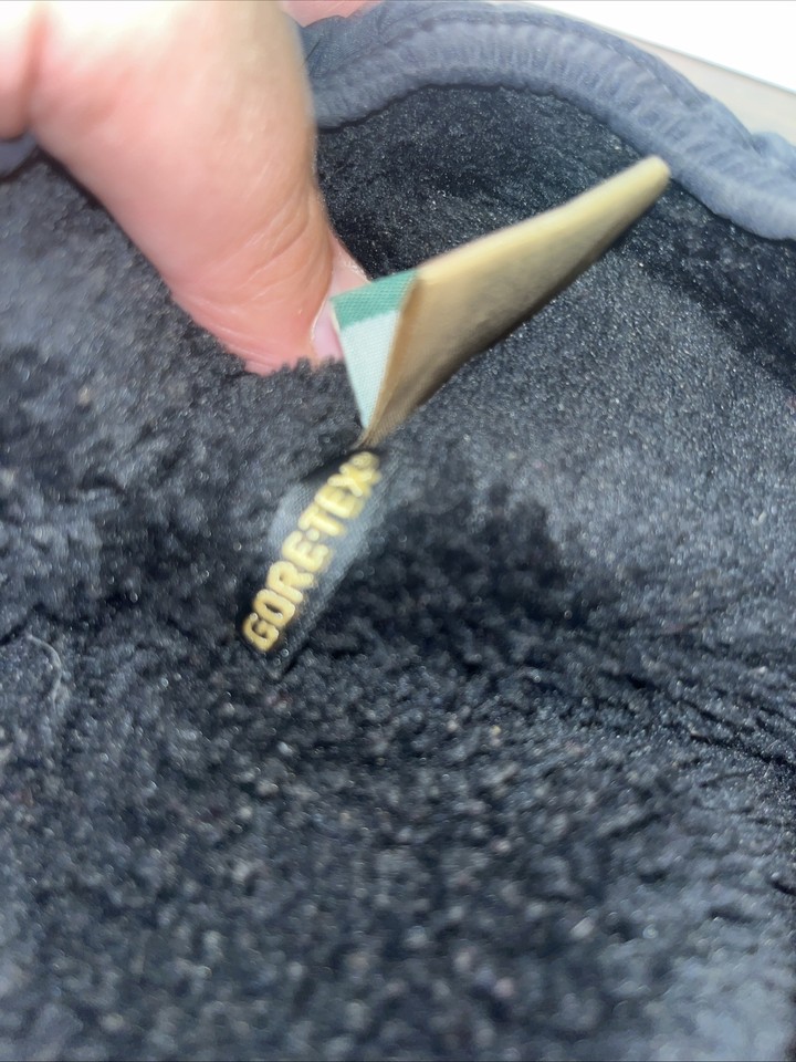 LL Bean Rip Stop Gore-Tex Fleece Lined Trapper Hat Cap Black Ear Flaps ...