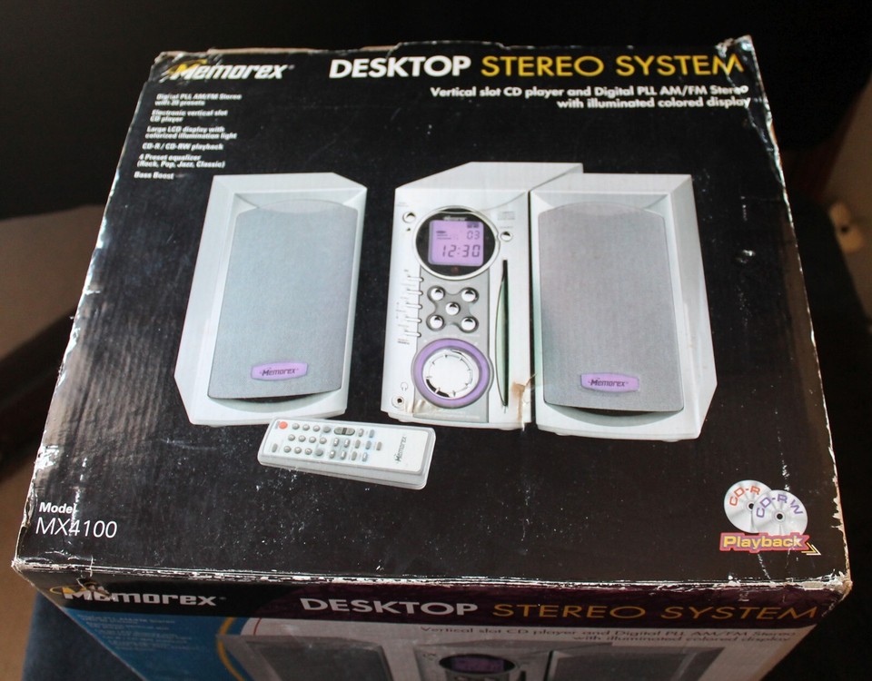 Memorex Micro System Digital STEREO AM/FM CD Player MX4100 EUC/ with ...