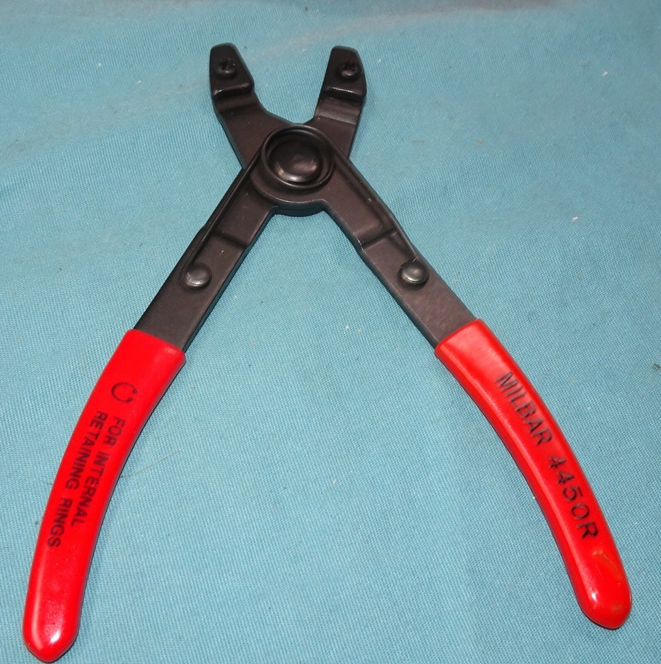 = MILBAR Retaining Snap Ring Pliers Kit 4440R w/Tips in Case Kit 4450R ...