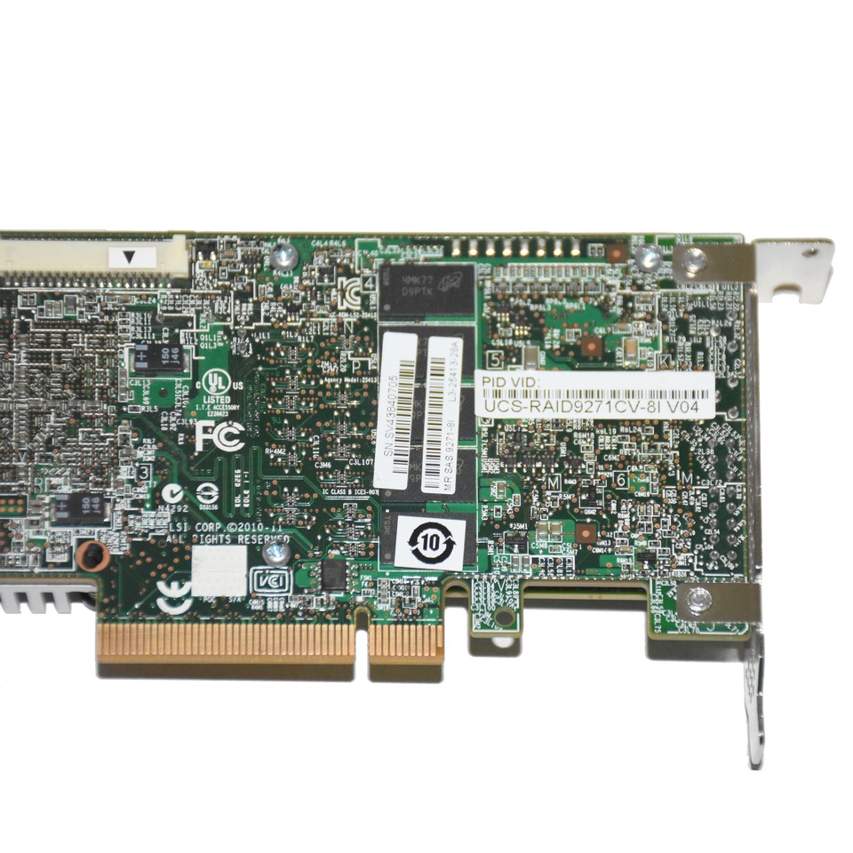 Cisco UCS-RAID9271CV-8I MegaRAID 6GB/s SAS Raid Controller Card PCIe ...