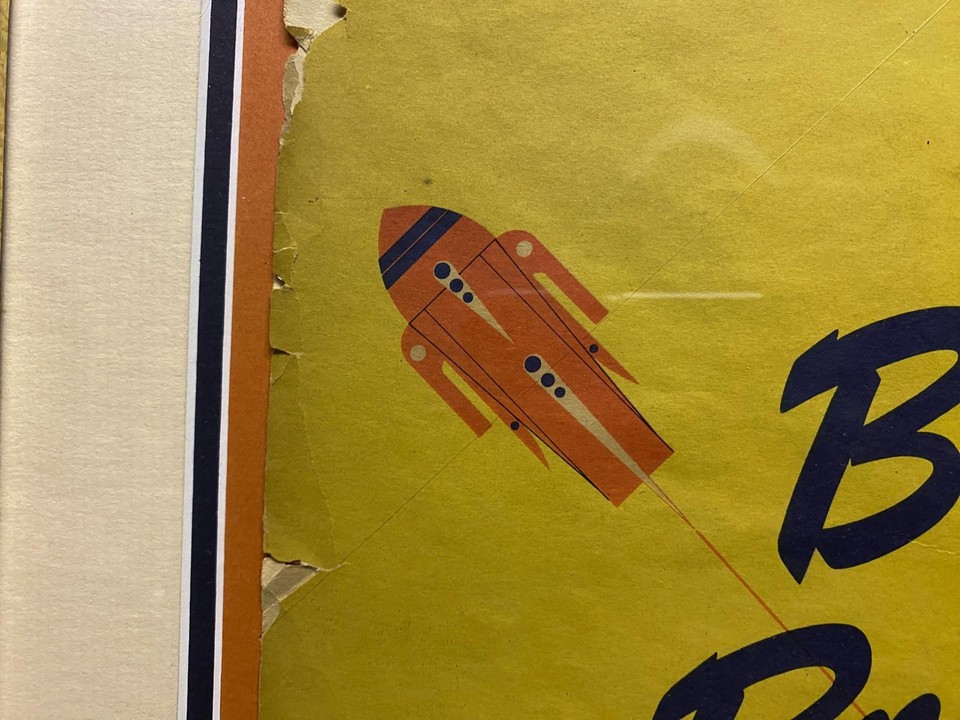 Vintage 1930s Buck Rogers Strato Kite Toy Antique 2 Pieces Kite Box Top ...