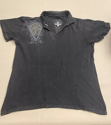 Vintage Affliction Polo Shirt Size 2XL | eBay