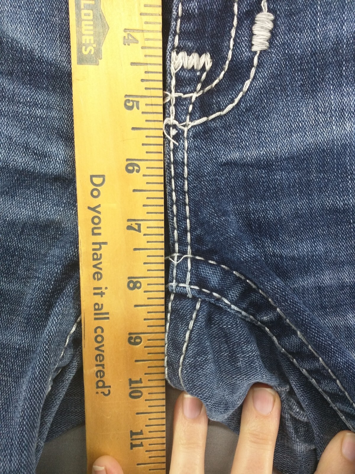 Liv Cropped Stretch Jean 31 Distressed Medium Wash Bl… - Gem