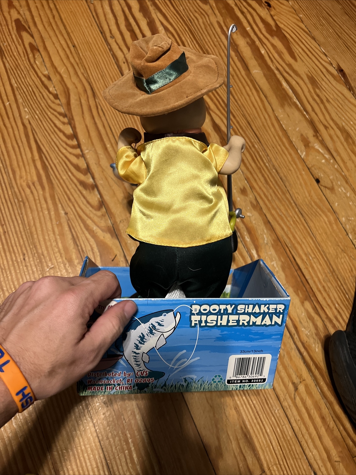 RARE Gemmy- Singing Booty Shaker Spinning Fisherman Battery Operated | eBay