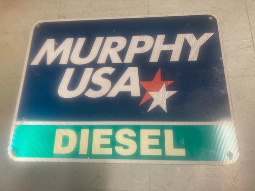 MURPHY USA DIESEL FUEL GAS STATION HIGHWAY ADVERTISING SIGN 18X24 ...