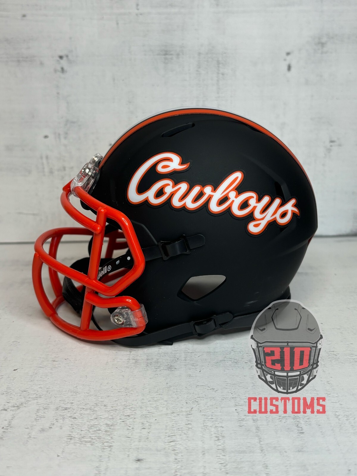 Oklahoma State Cowboys 2021-Current Authentic Riddell Speed Mini Helmet ...