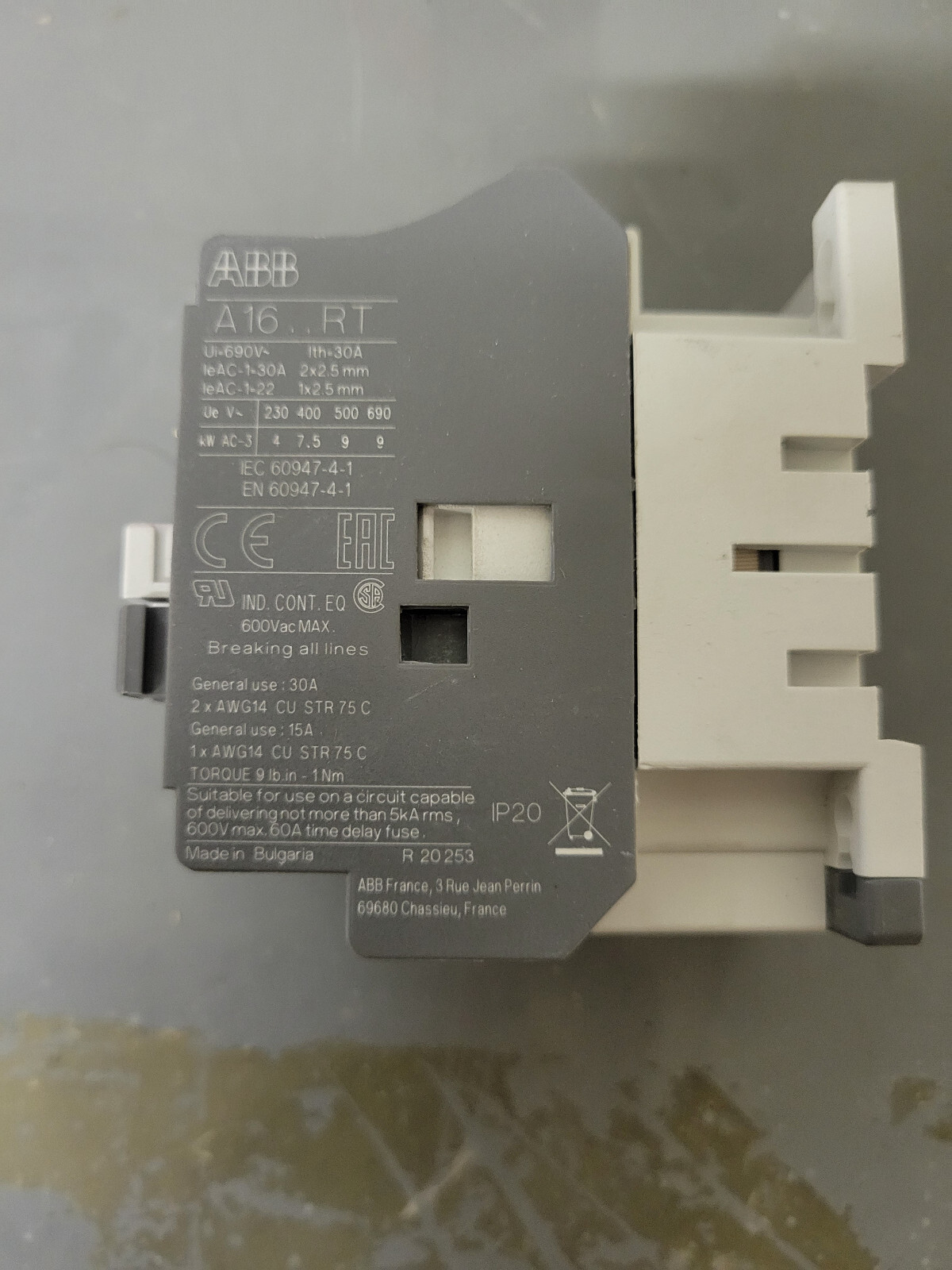NEW ABB AC Contactor A16-40-00 1SBL181210R8400 4-Pole | eBay