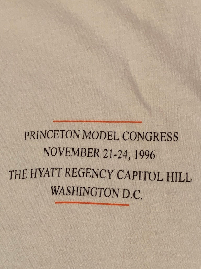 Vintage Princeton University 1996 Model Congress T-Sh… - Gem