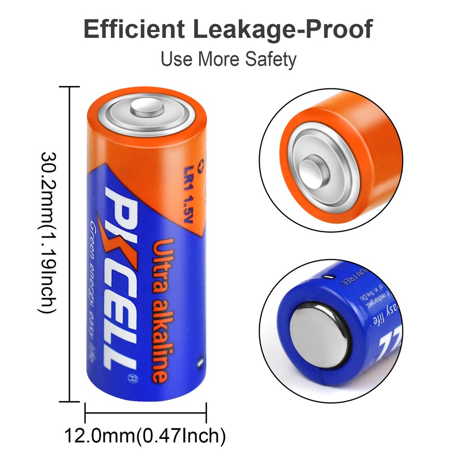 Size N Batteries LR1 E90 MN9100 1.5V Cell Alkaline for Clocks 10Pcs | eBay