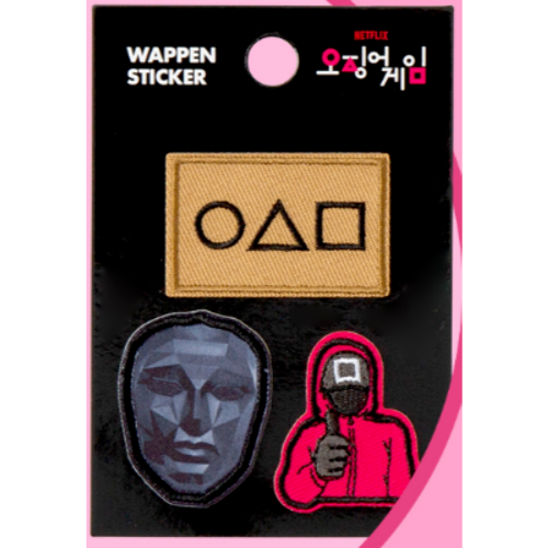 Netflix Squid Game 2 Wappen Stickers 2types (Younghee /Frontman & Guard ...