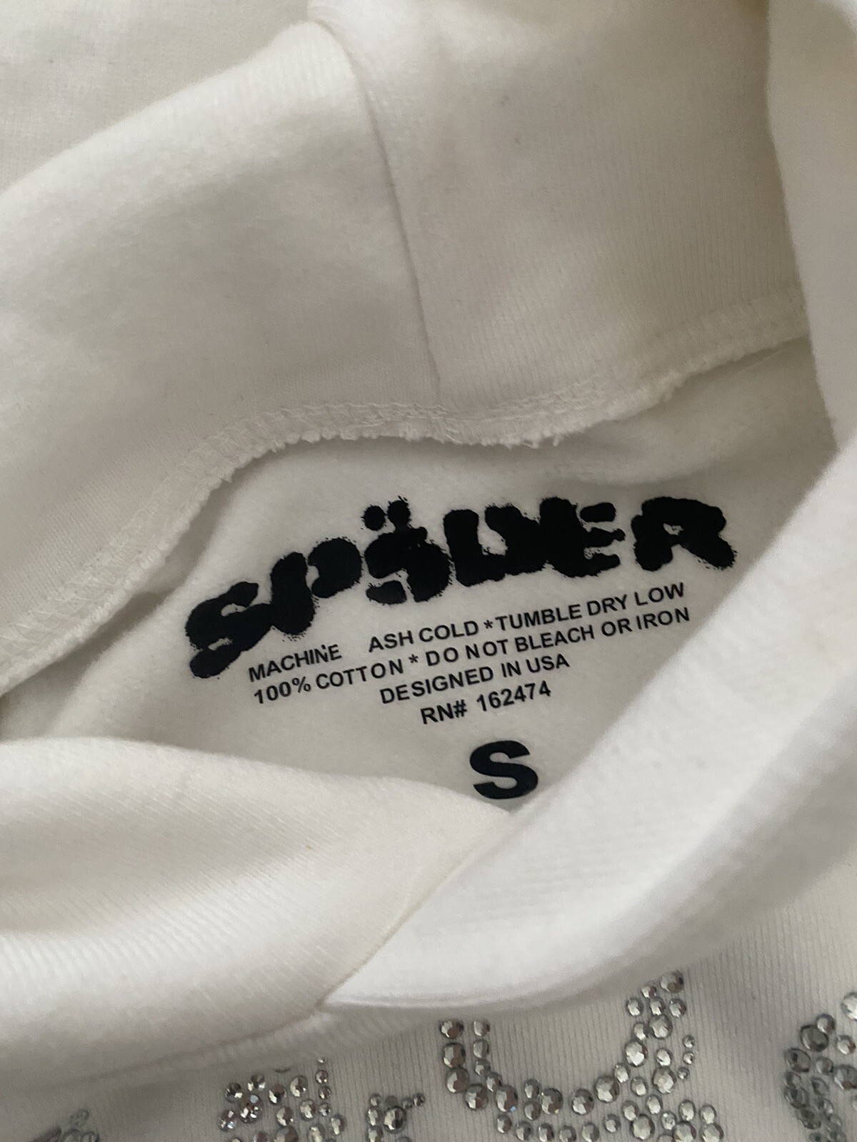 Sp5der Worldwide x Young Thug White Sp5der OG Rhinest… - Gem