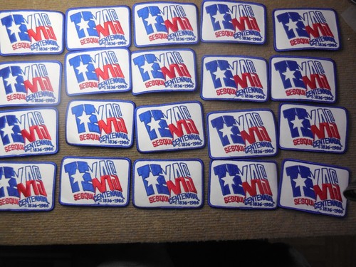 Lot of 20 1836-1986 Texas Sesquicentennial Anniversary Patches ...