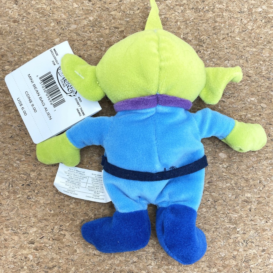 Toy Story ALIEN Bean Bag Plush Disney Store Stuffed Animal w Tags 8 ...
