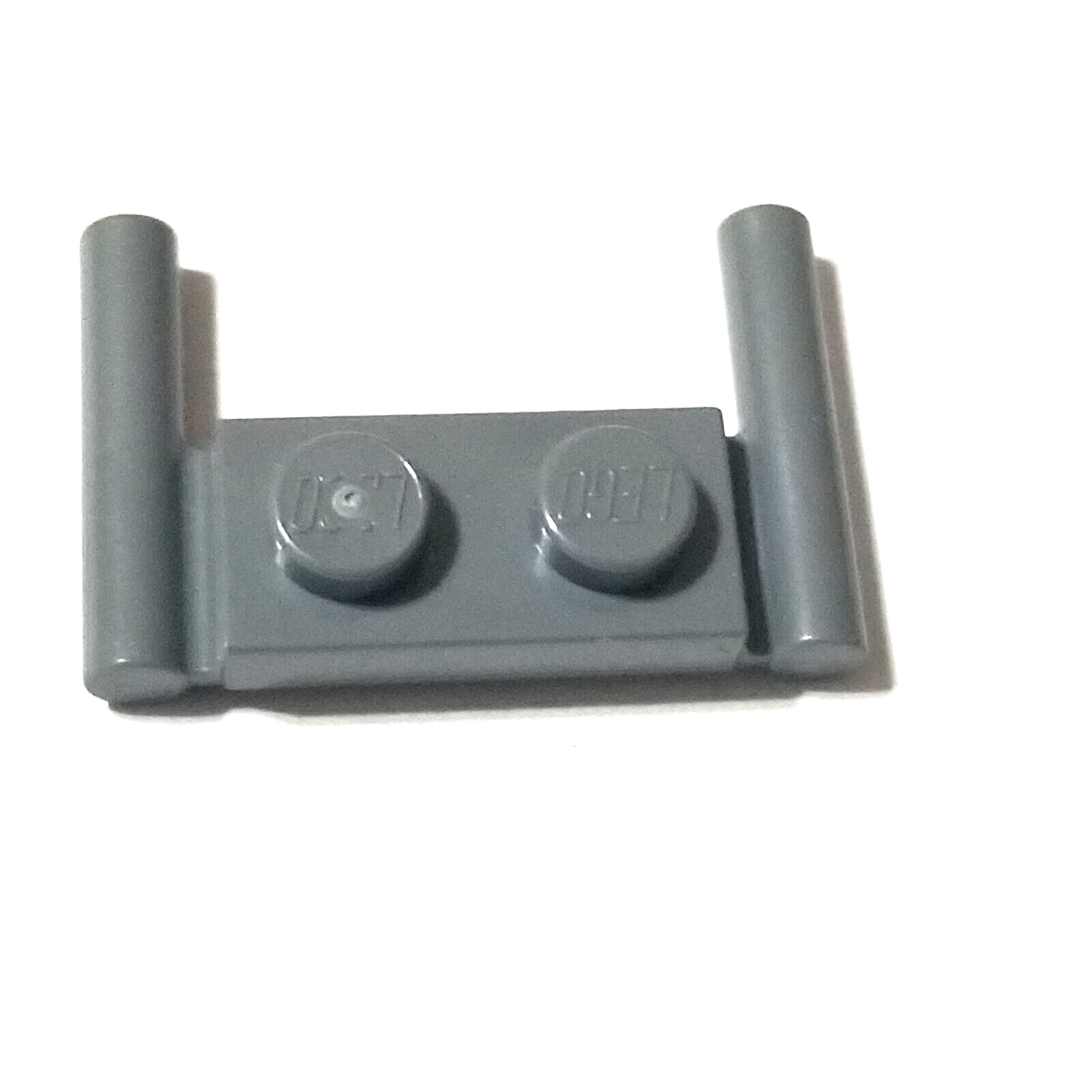 LEGO 1x2 Plate Modified with 2 Bar Handles Dark Bluish Gray Part 3839 ...