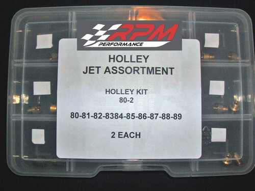 Holley Carburetor 1/4-32 Gas Main JETS ASSORTMENT KIT 80-89 2 EACH 20 ...