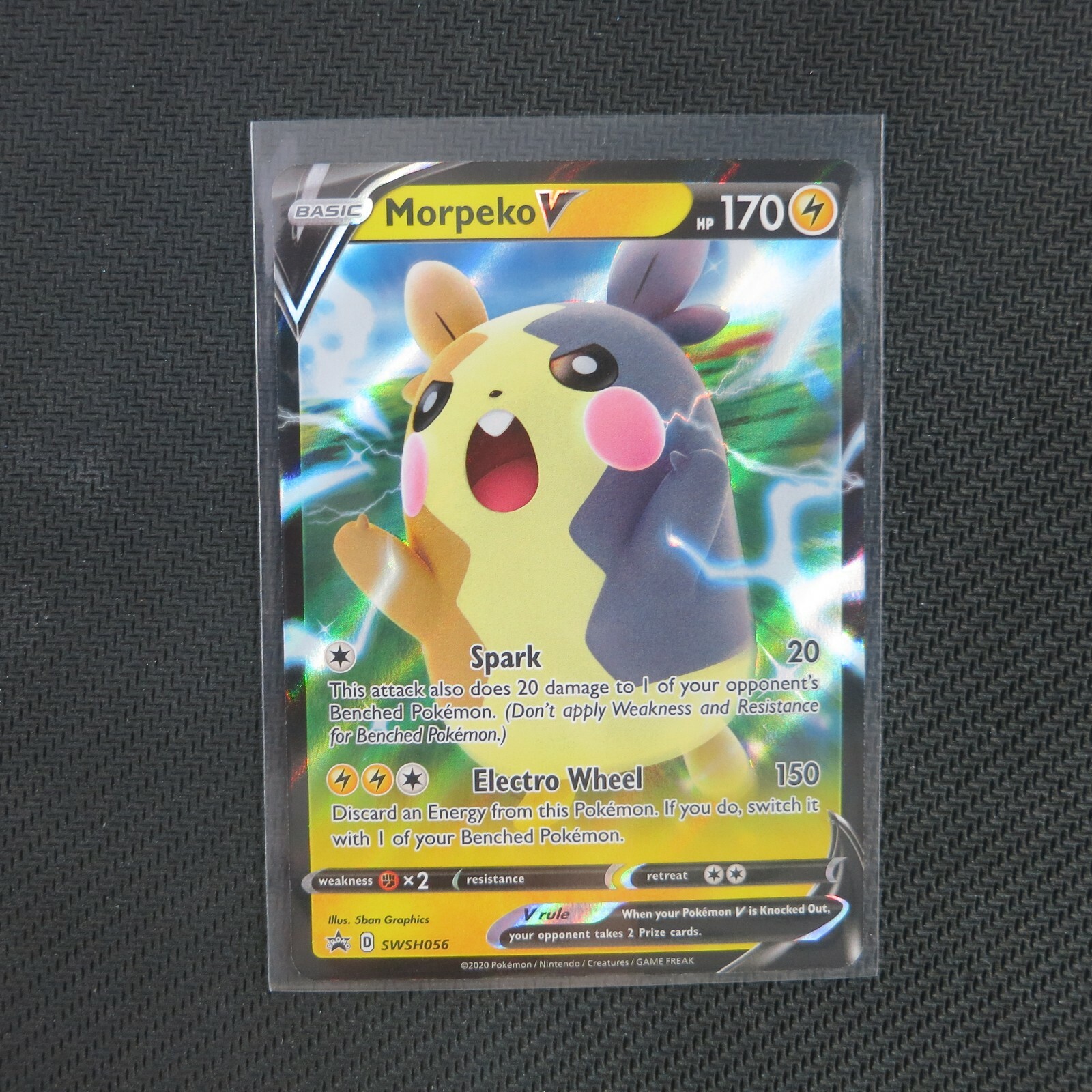 Morpeko V SWSH056 Holo Rare Black Star Promo Pokemon TCG Card NM | eBay
