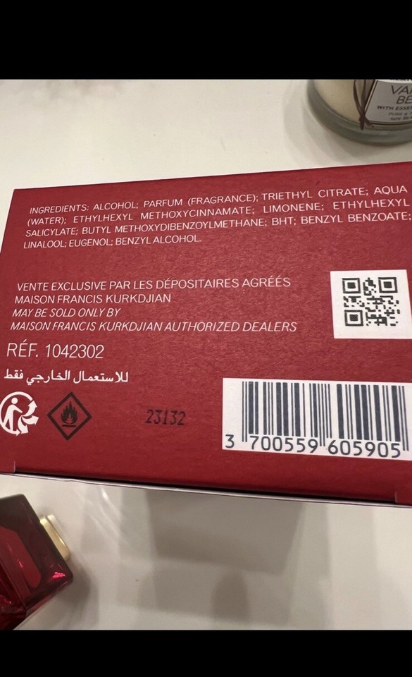 Maison Francis Kurkdjian Baccarat Rouge 540 2.4oz Extrait De Parfum ...