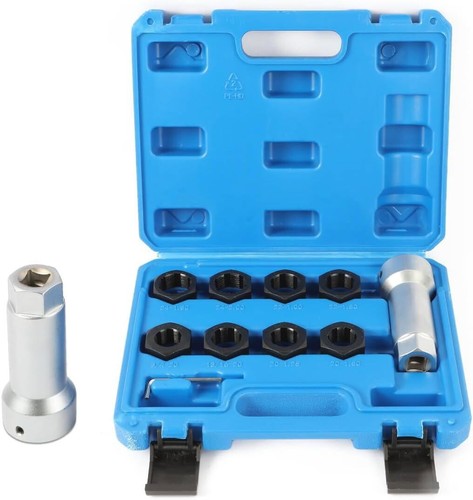 10pcs Axle Spindle Thread Chaser Kit Thread Rethreading Restorer Tool w ...