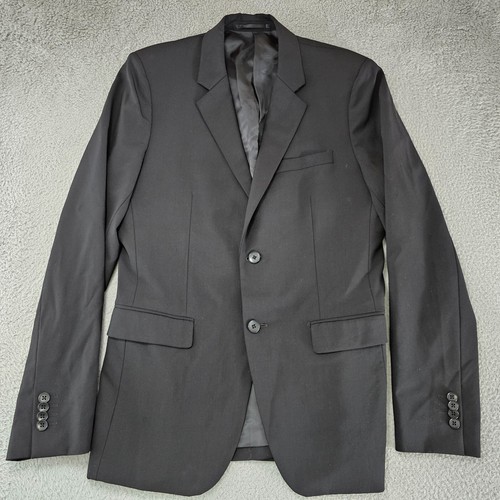 Theory Xylo Tailor Blazer Mens Size 38R Black Wool 2 Button Jacket Sport Coat | eBay