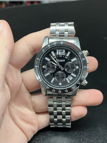 Stauer Jet Setter Chronograph Men's Watch Water Resistant Tested ...