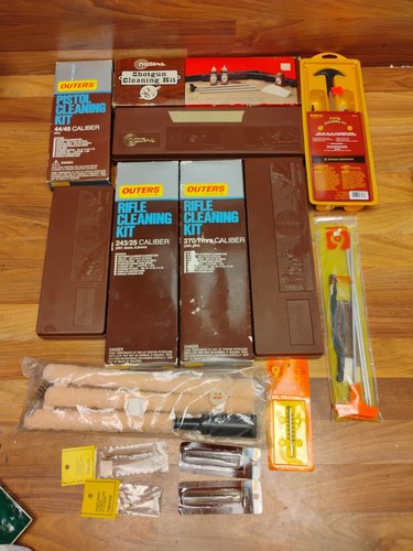 Huge Lot of 10 Vintage Gun Cleaning Kits Outers Pistol, Rifle, Shotgun ...