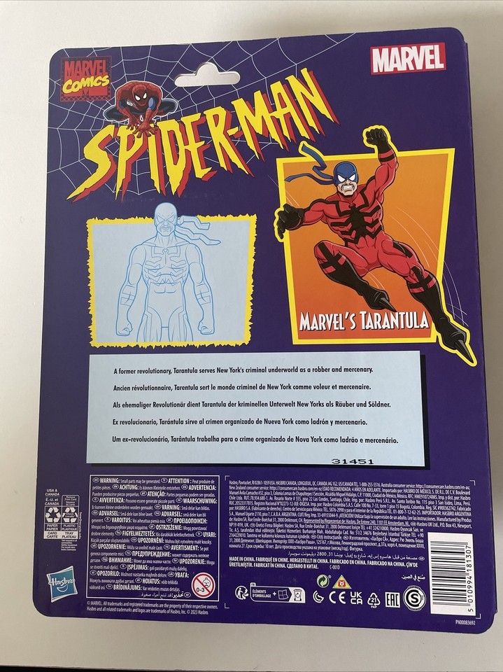 Hasbro Marvel Legends Series Marvel's Tarantula, Spider-Man Legends 6 ...