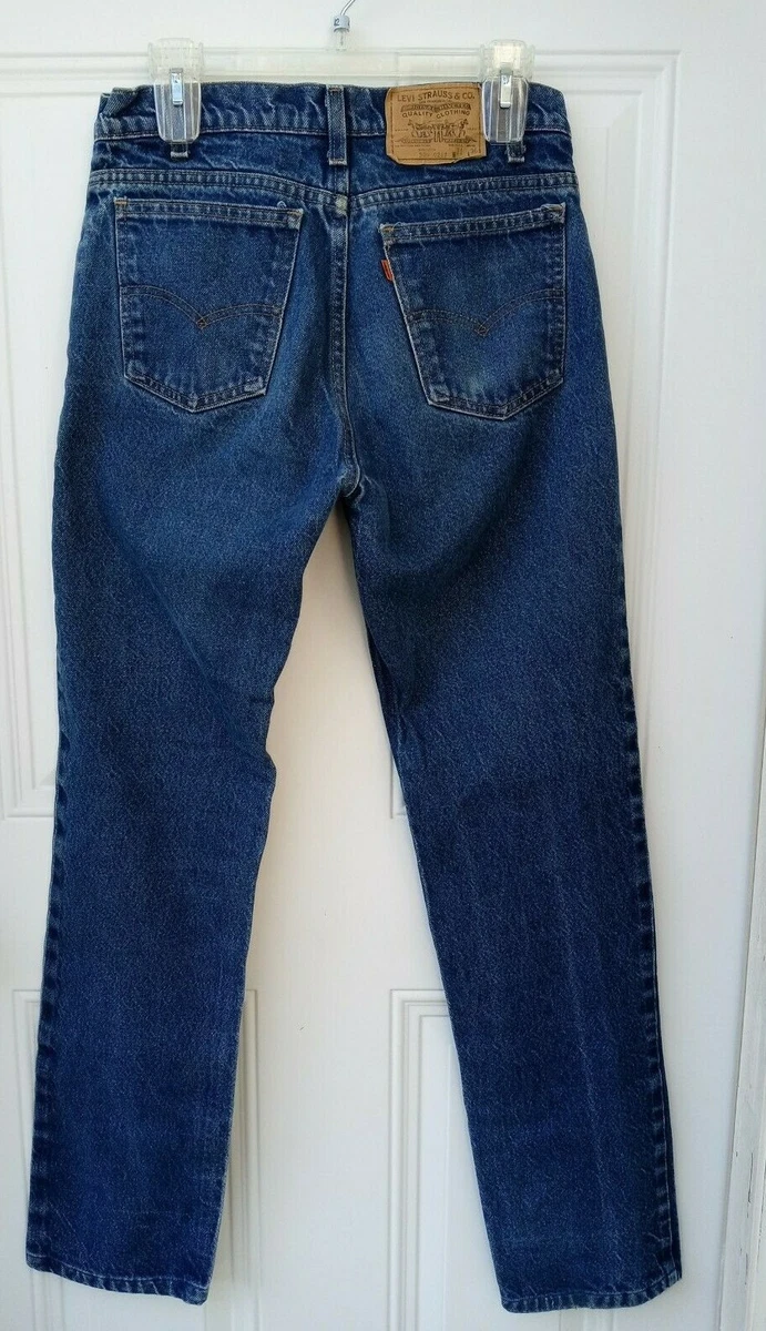 Vintage 80s Levis 509 Jeans 36x31 Blue Mens Straight Orange Tab USA NWOT 海外 即決 - スキル、知識