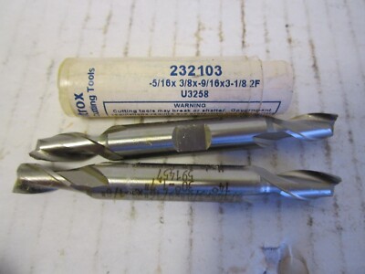 Controx (232103) 5/16 x 3/8 x 9/16 x 3-1/8" 2-Flute Double End Endmills ...
