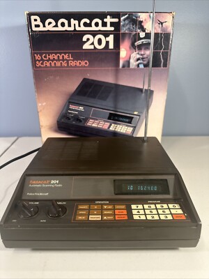 Uniden Bearcat 201 16 Channel Scanning Radio W/ Original Box | eBay