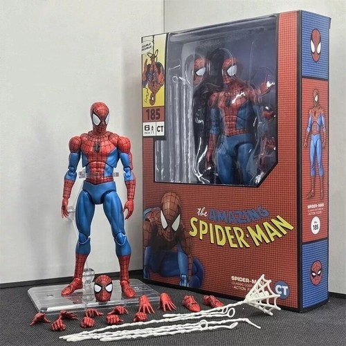 NEW CT Toys Mafex No.185 Spider-Man Classic Costume Ver. 6" Action ...