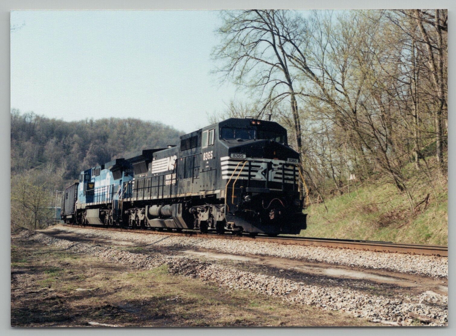 Railroad Photo - Norfolk Southern #8365 Diesel Locomotive 1990s Freight ...