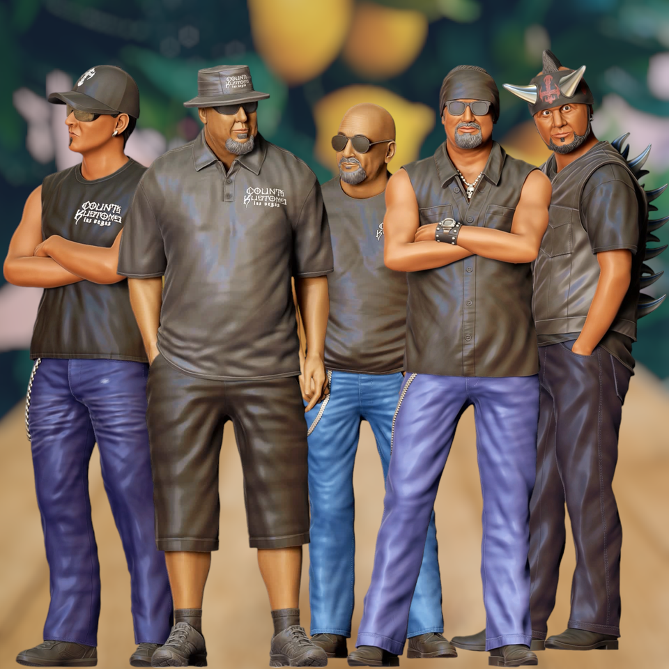 Counting Cars All 5 Miniature Figures 3d Printed Diorama Figures very ...