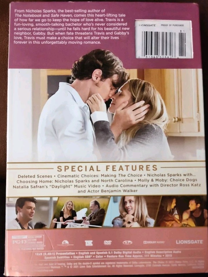 The Choice (DVD, 2016, Canadian) 774212113789| eBay