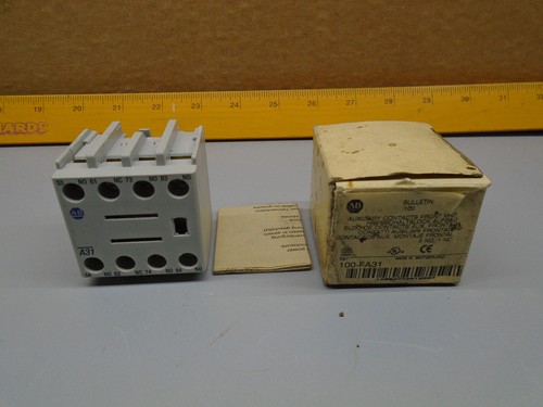 New old Stock 100-FA31 Allen Bradley Contactor Aux Contact 100FA31 N413 ...