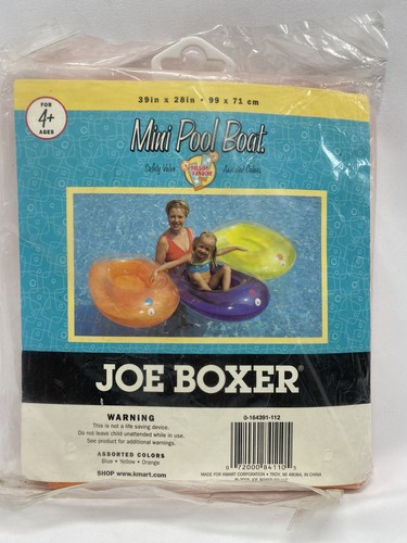 Kmart Joe Boxer Orange Mini Pool Boat Float | eBay