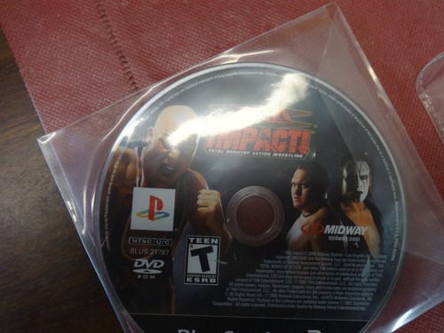 PlayStation 2 PS2 TNA Impact Total Nonstop Action Wrestling Game Disc ...