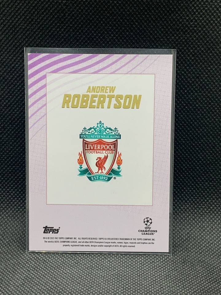 Andrew Robertson /25 Auto Topps Gold Liverpool Autograph Excellent ...