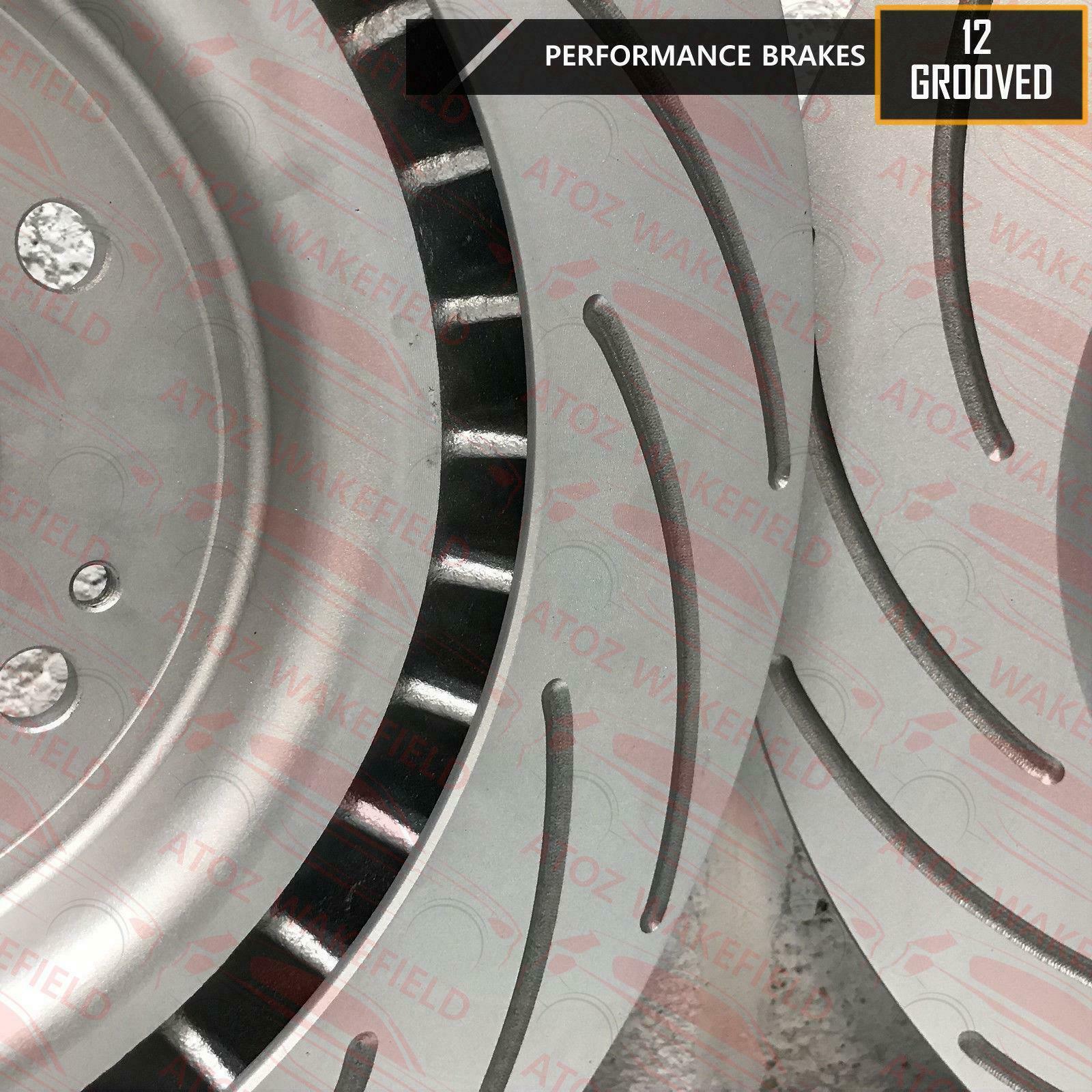 FOR MITSUBISHI LANCER EVO X 10 FRONT GROOVED PERFORMANCE BRAKE DISCS ...