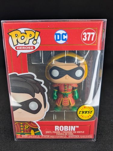 Funko Pop! Robin Imperial Palace Yellow Hood DC Red Box #377 CHASE W ...