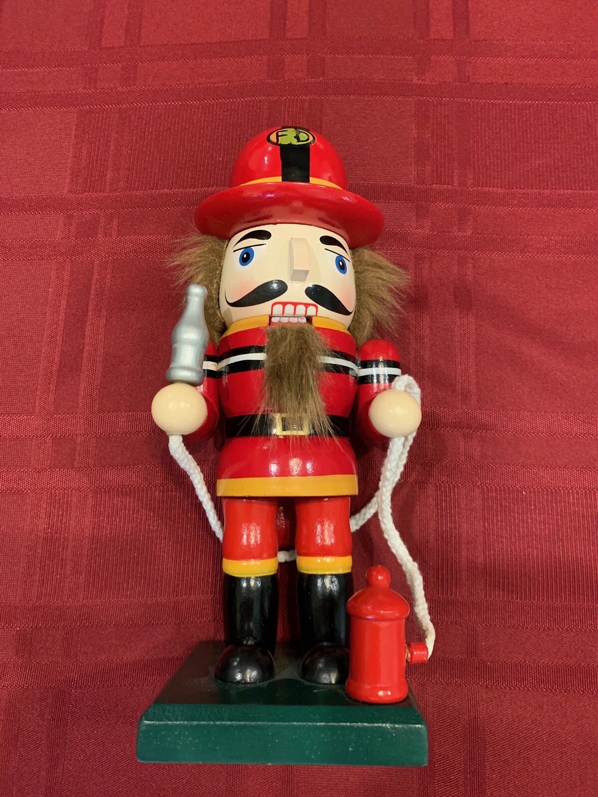 Fireman Firefighter Nutcracker 9'' Tall Christmas Holiday | eBay