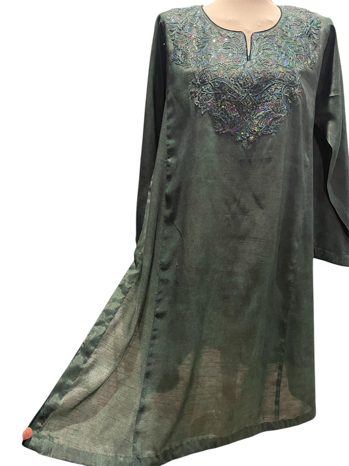 Pakistani Indian Bangladesh Kurti Kurta Shirt Salwar Kameez Chunni ...