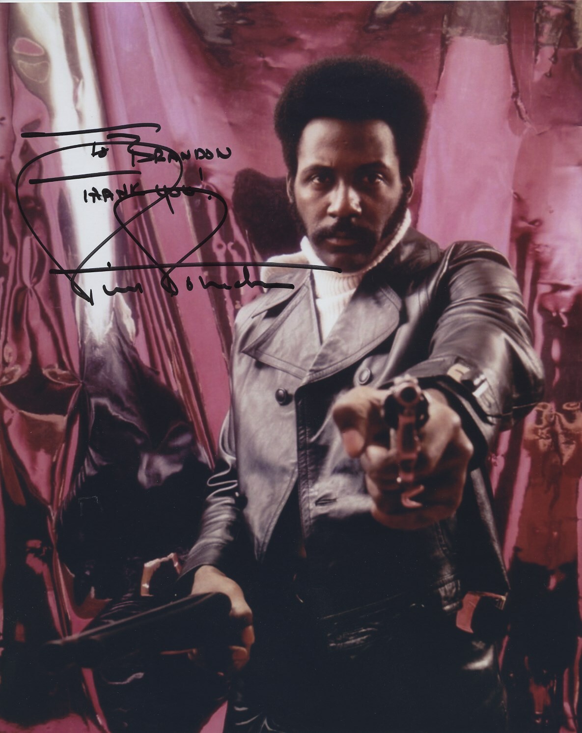 RICHARD ROUNDTREE SIGNED AUTOGRAPHED COLOR SHAFT PHOTO TO BRANDON | eBay