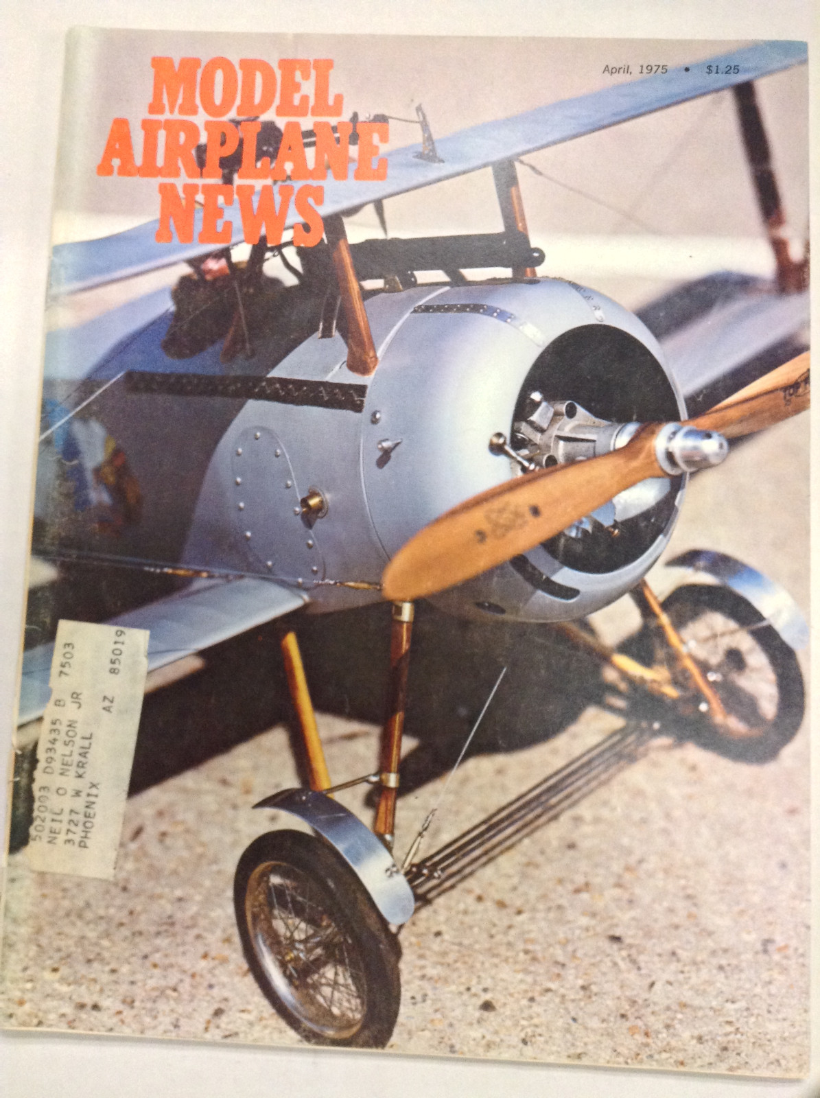 Model Airplane News Magazine Buhl Bull Pup Peanut April 1975 ...